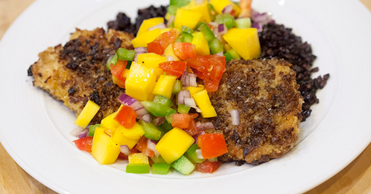 Onion-Crusted Yellowtail